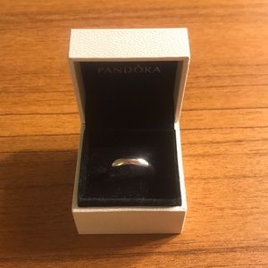 Pandora | Jewelry | Authentic Pandora Liquid Silver Ring Flow Small ...